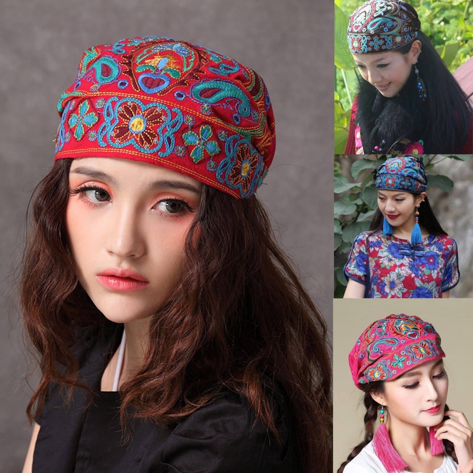 Flower Bandana | Flower Beret | Flower Turban Hat | Inspiring Hats